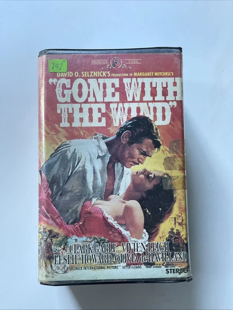 GONE WITH THE Wind [2x VHS] MGM UA PBV Big Box Ex-Rental Video Tape ...