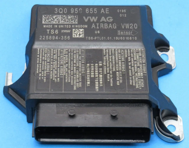 VW PASSAT B8 Airbag Crash Control Sensor Module Unit 3Q0959655AE £59.99 ...