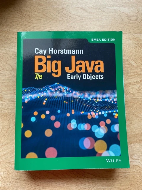 BIG JAVA: EARLY Objects 7/e, Cay Horstmann $80.00 - PicClick
