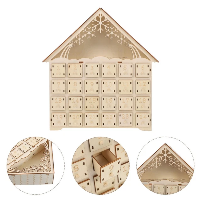 2025 CHRISTMAS COUNTDOWN Calendar Rustic Advent Tabletop Decor ...