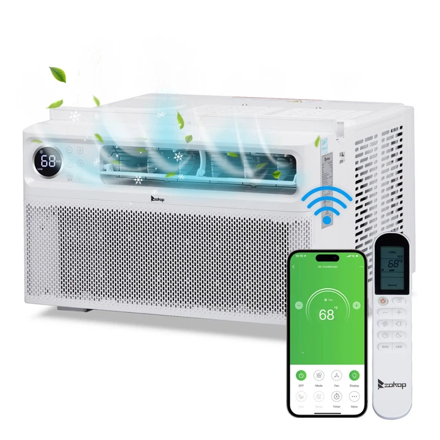 10000 BTU INVERTER Window Mounted Air Conditioner with Remote & Wifi ...