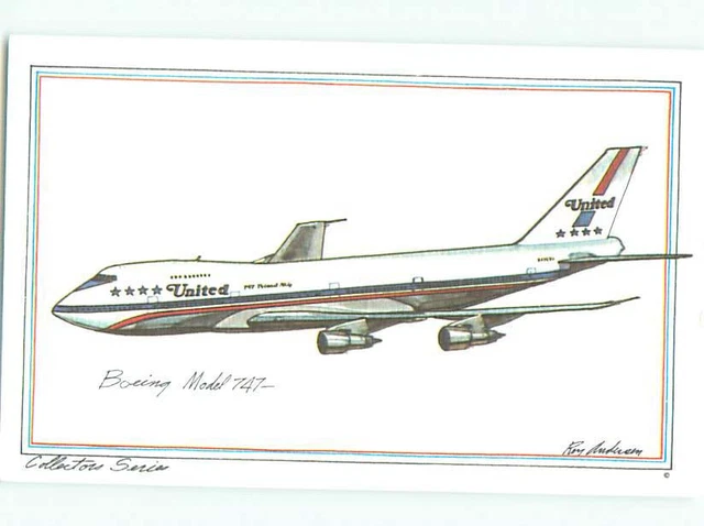 1973 HISTORIC AIRPLANE Series UNITED AIRLINES BOEING 747 AIRPLANE ...