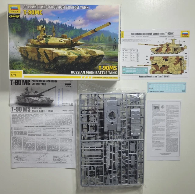 ZVEZDA 5065 KIT Russian Main Battle Tank T-90MS in 1:72 *IMBALLO ORIGINALE* EUR 14,00 - PicClick IT