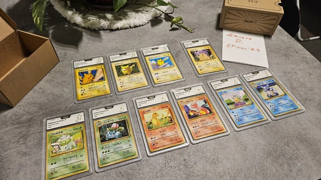 VINTAGE POKEMON PROMO No Rarity Symbol Pikachu Bulbasaur Squirtle ...