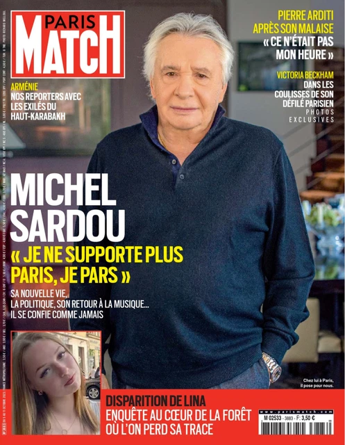 PARIS MATCH N°3883 du 5 octobre 2023 - Michel Sardou en tournée ...