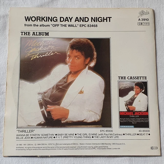 MICHAEL JACKSON – P.Y.T. (Pretty Young Thing) - 7“ Single Vinyl EUR 9 ...