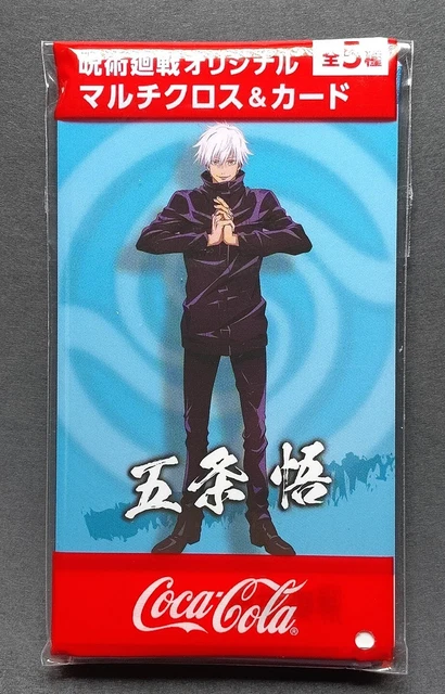 SATORU GOJO JUJUTSU Kaisen Card & Multi Cloth Japanese Coca-cola Japan ...