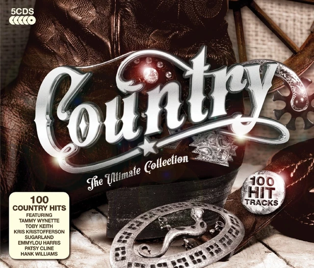 COUNTRY-ULTIMATE COLLECTION 5 Cd Box-Set Neu Webb Pierce/Sleepy Labeef ...