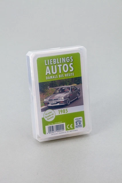 AUTO QUARTETT 1985 Baujahr Geburtsjahr 40. Geburtstag Geschenk ...