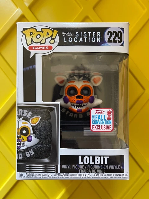 FUNKO POP! FIVE Nights FNAF Sister Location Lolbit #229 2017 NYCC $63. ...
