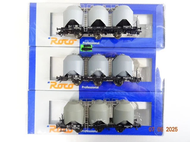 ROCO H0 45979 Silowagen-Set 3 tlg. der DR in OVP PR7431 EUR 99,99 ...