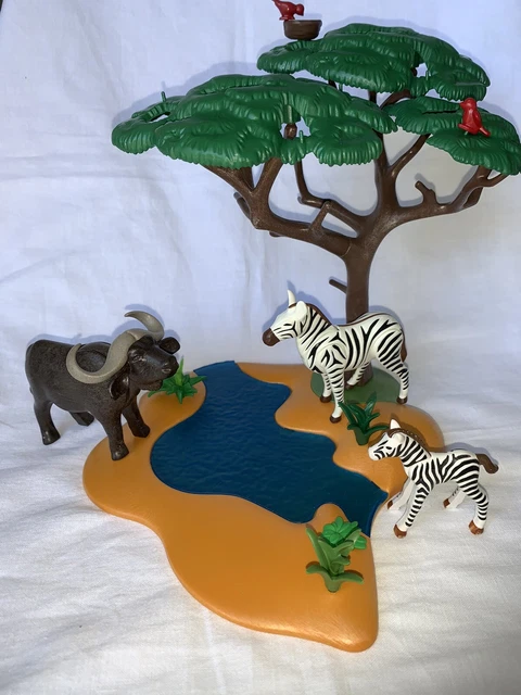 PLAYMOBIL 4828 SAFARI Buffle Africain Avec Zebres Complet 100% Animaux ...