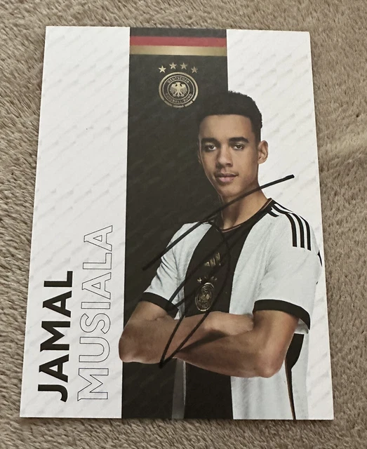 TOP AUTOGRAPH JAMAL Musiala New DFB Card Original Signature / Rare!! £8 ...