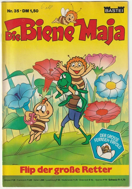 DIE BIENE MAJA #35 Flip der große Retter, Bastei Verlag 1977 COMICHEFT ...