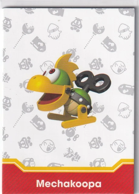 PANINI SUPER MARIO Trading Carte Mappa No. 101 Enemy Card Mechakoopa ...