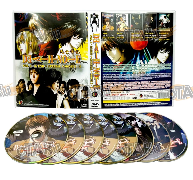 DEATH NOTE - Anime Tv Series Dvd (1-37 Eps + Special + 3 Movie) Ship ...