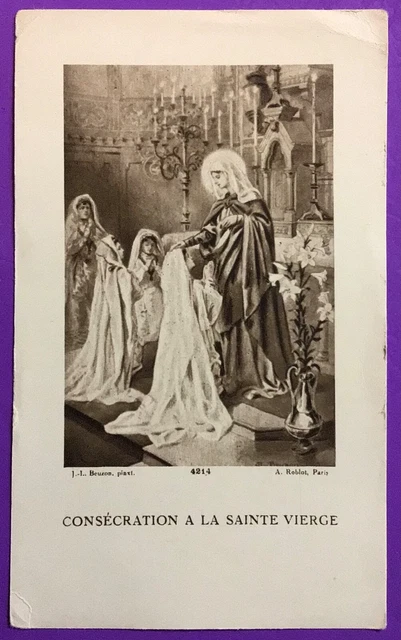 SANTINO HOLY CARD, Consécration À La Sainte Vierge -Rif. 10652 $33.59 ...