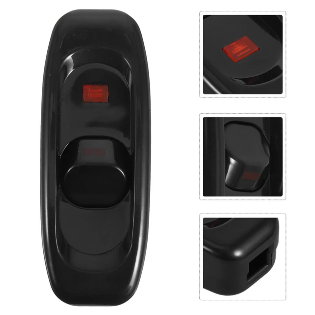 INLINE SWITCH, IN-LINE Push Button Switch with LED Indicator for Desk ...