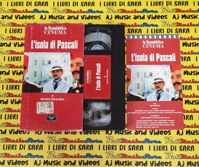 VHS FILM L'ISOLA DE PASCALI James Dearden Ben Kingsley Mirren ...