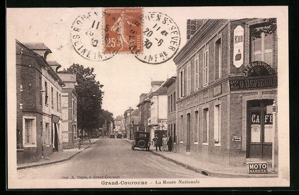 CPA GRAND-COURONNE, LA route nationale 1930 EUR 7,00 - PicClick FR