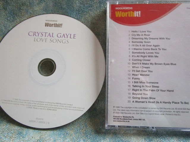 CRYSTAL GAYLE LIEBESLIEDER lohnen sich! 5099920880828 Woolworths CD ...