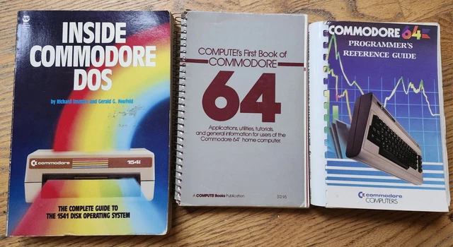 3 COMMODORE 64 Books Reference Guide And More £23.84 - PicClick UK