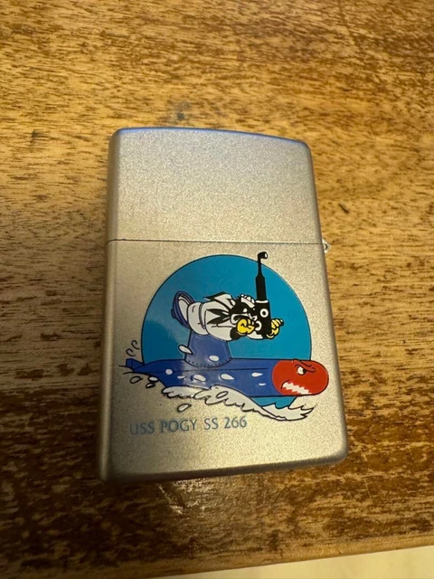 ZIPPO 2006 USS POGY SS 266 Oil Lighter Used $155.38 - PicClick AU