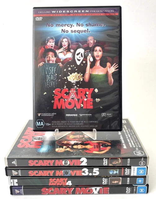 SCARY MOVIE 1-5 DVDs R4 Horror Comedy VGC Free Postage inc Widescreen ...
