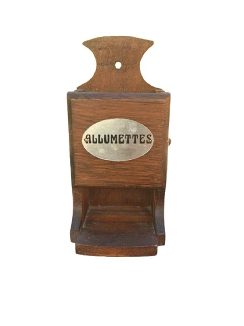 CACHE / PORTE boîte d'allumettes vintage en bois EUR 4,95 - PicClick FR