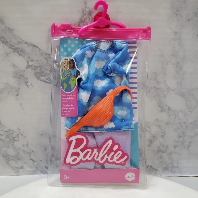 BARBIE KEN FASHION Pack Cloud Shirt Shorts Fanny pack Doll Clothes ...