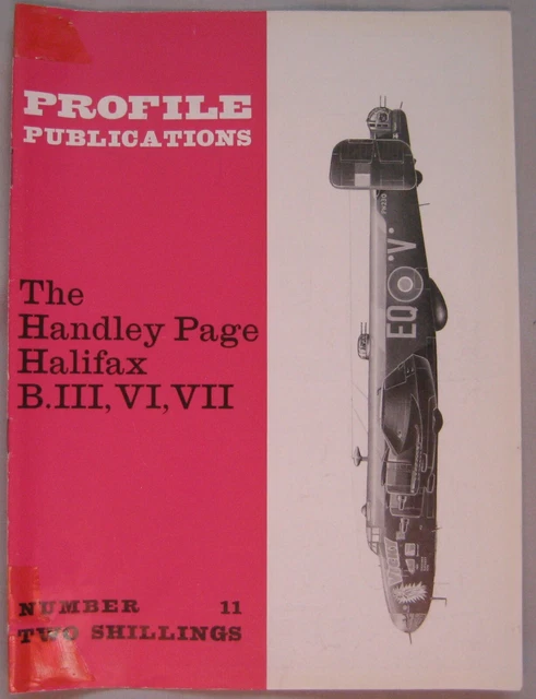 AIRCRAFT PROFILE PUBLICATIONS magazine No 11 Handley Page Halifax £5.99 ...