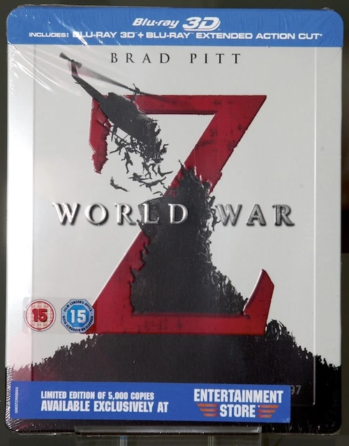 WORLD WAR Z - Entertainment Store Exclusive Limited Steelbook 3D Blu ...