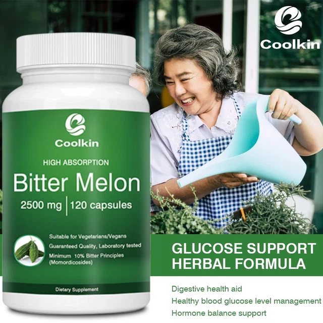 BITTER MELON CAPSULES 2500mg - Blood Sugar Control & Balance, Immune ...