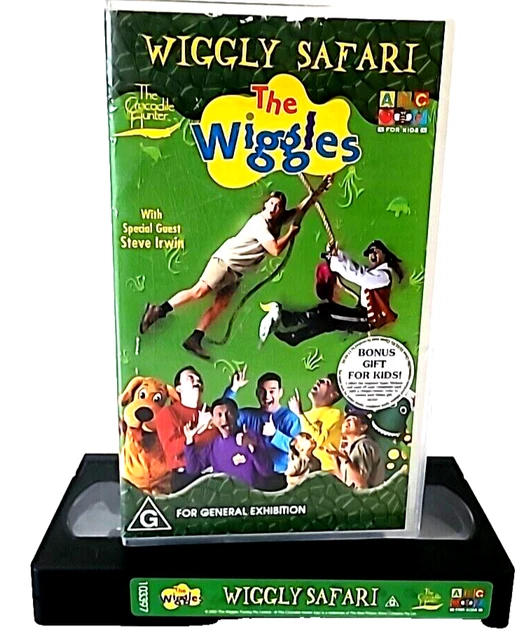 THE WIGGLES WIGGLY Safari VHS Video Cassette Tape Vintage 95 Original ...