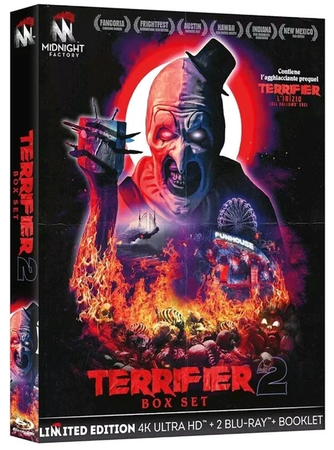 TERRIFIER 2 [STEELBOOK Edition] (4K UHD BLU-RAY, 2022) EU IT IMPORT SEE ...