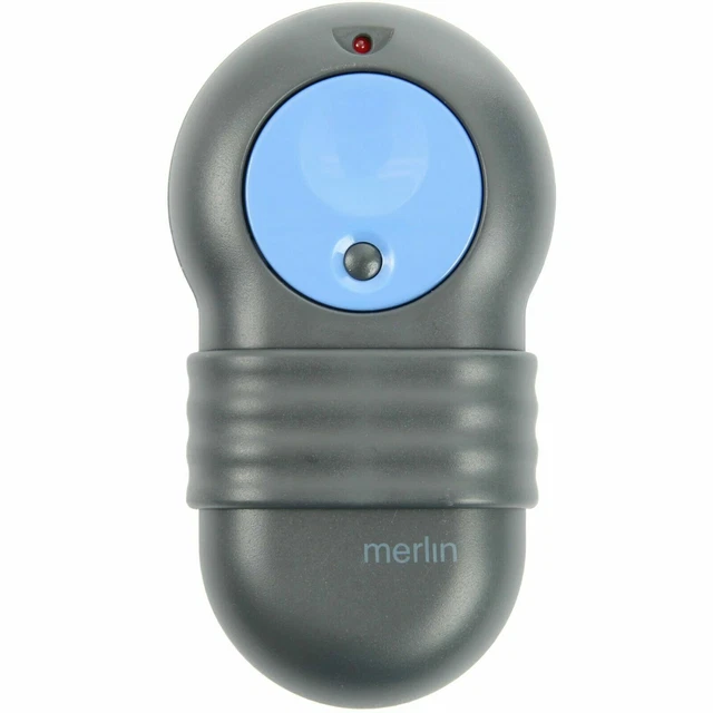 MERLIN GARAGE DOOR Remote M802 Blue Control Genuine 2500L Dipswitch ...
