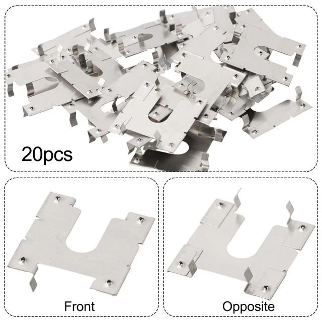 SOLAR ENERGY GROUNDING Lug Silver Solar Panels Stainless Steel 20pcs ...
