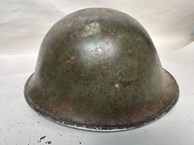 MK3 CANADIAN / British Army Original WW2 Turtle Helmet High Rivet $96. ...