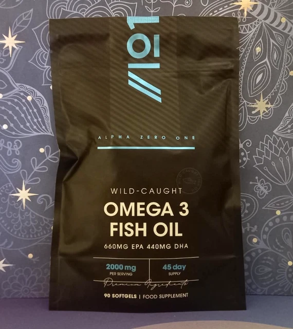 ALPHA ZERO ONE Wild-Caught Omega 3 Fish Oil 660Mg Epa 440Mg Dha 90 ...