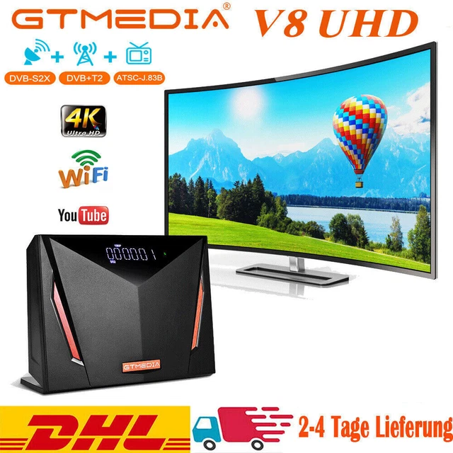 GTMEDIA V8 UHD 4K DVB-S/S2/S2X/T2/cable satélite receptor de satélite ...