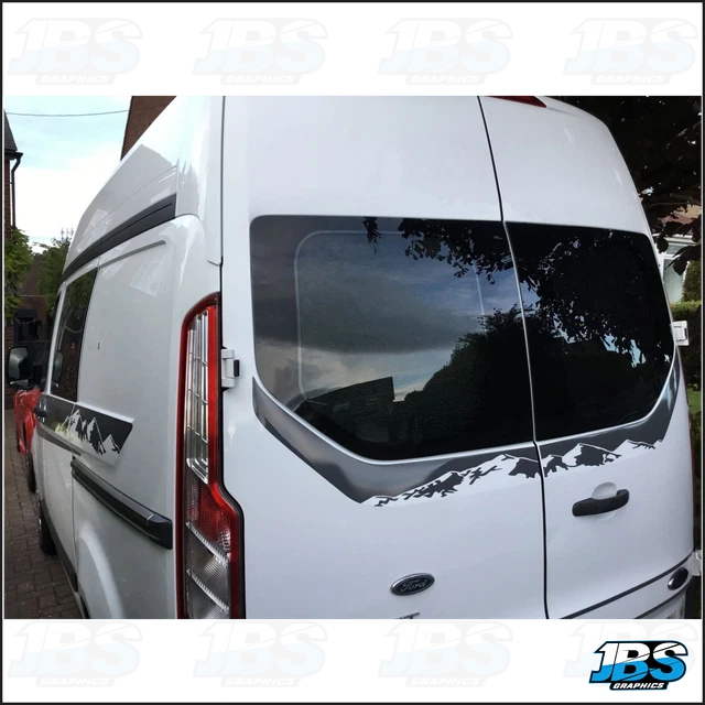 FORD TRANSIT CUSTOM Van Rear (BARNDOOR) Mountain Camper Graphics Decal ...