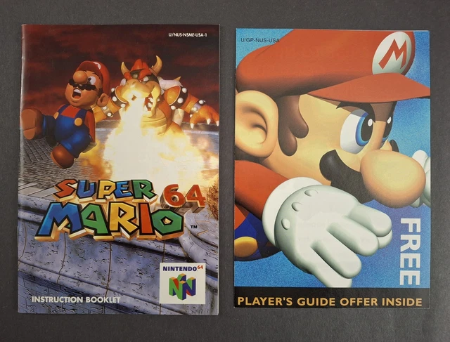 SUPER MARIO 64 N64 Instruction Booklet Manual ONLY $24.99 - PicClick CA