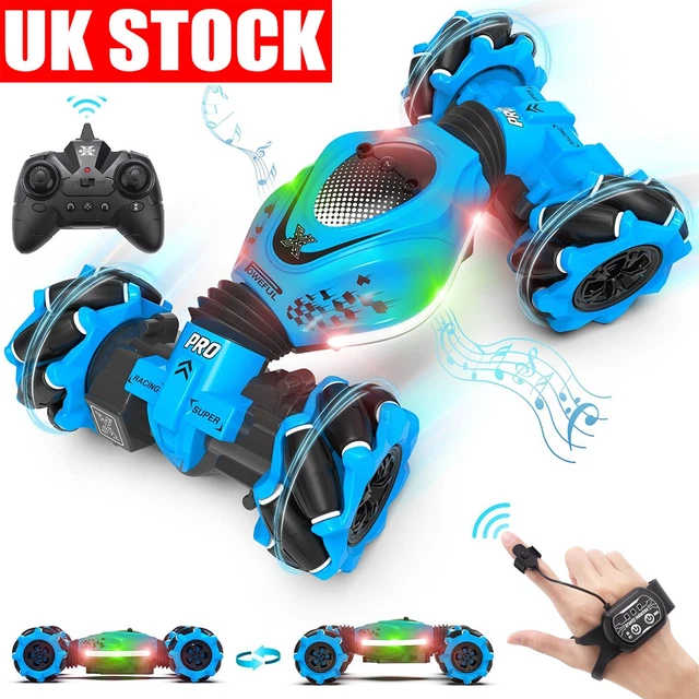 4WD 360° RC Stunt Car Remote Control Toy Hand Gesture Sensing Off-Road ...