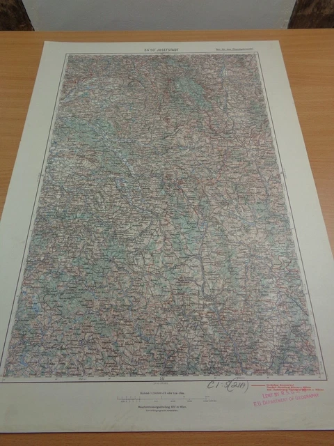 WW2 &RESTRICTED& THIRD REICH map of "JOSEFSTADT" (CZECHOSLOVAKIA) now ...