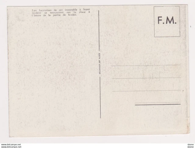 CARTE EN FRANCHISE militaire - Algérie - Les locataires de cet immeuble ...