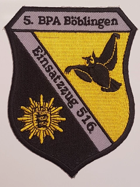 BADEN-WÜRTTEMBERG 5. BPA Böblingen Einsatzzug 516 Abzeichen EUR 35,00 ...