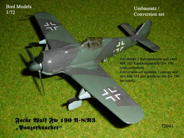 FOCKE WULF FW 190 A-8/R3 ""schiaccianoci corazzati"" 1/72 Bird Models ...