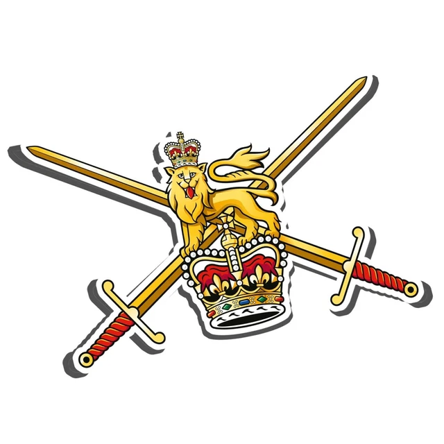 BRITISH ARMY CAP Badges Waterproof Vinyl Stickers Decal Veteran ...