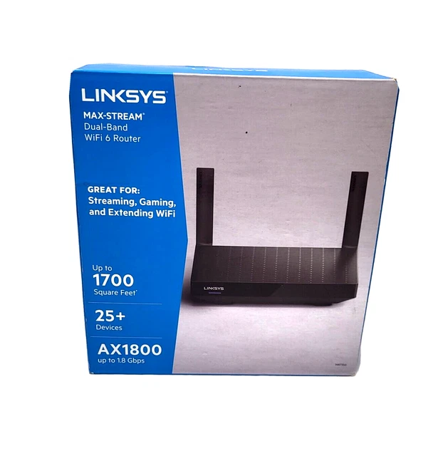 LINKSYS MR7350 MAX-STREAM Dual-Band Wi-Fi 6 Router AX1800 Streaming ...