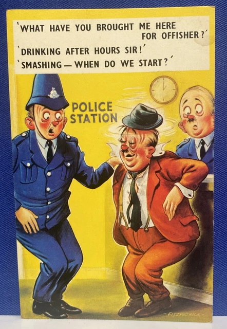 VINTAGE SAUCY SEASIDE Comic Postcard Bamforth Black Triangle No 361 ...